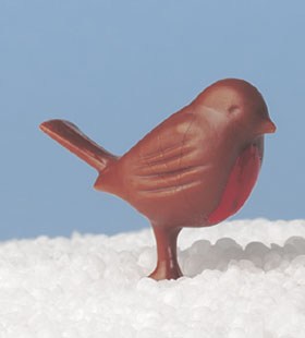 Light Brown Plastic Robin – Sugarfayre